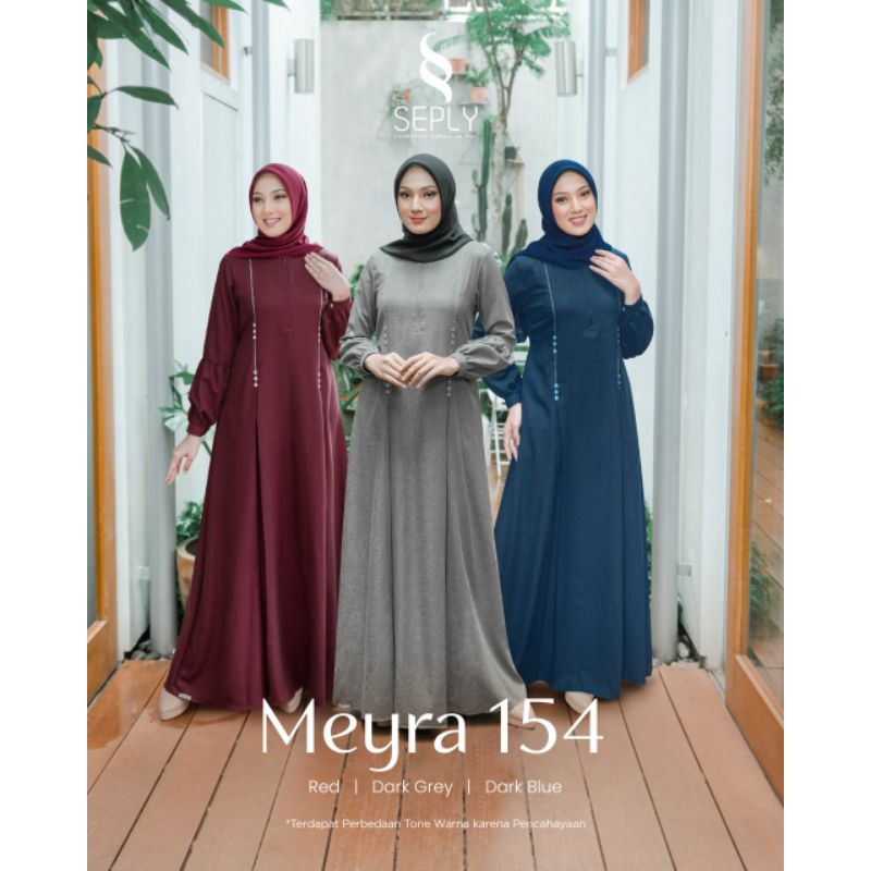 Jual (COD) GAMIS WANITA TERBARU SEPLY MEYRA 154 RED, DARK BLUE, DARK ...
