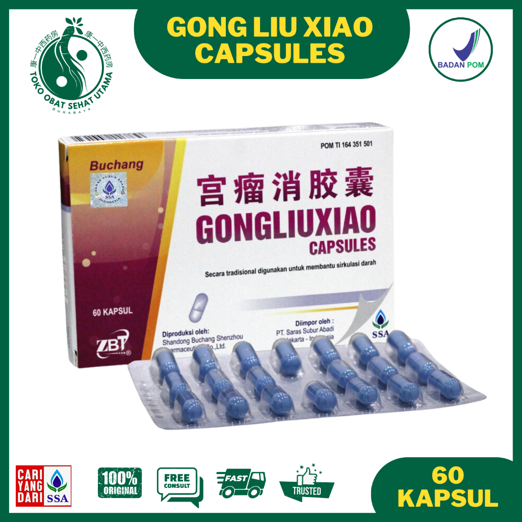 Jual [TERMURAH] BUCHANG GONG LIU XIAO CAPSULES / OBAT MYOMA, MIOM ...