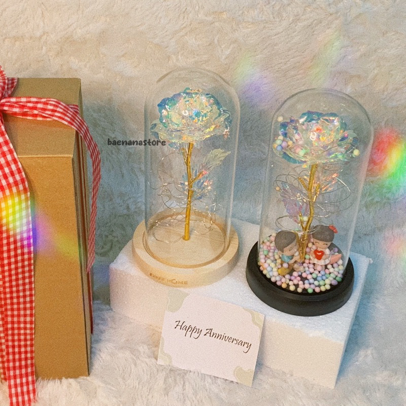 Jual Bunga mawar lampu hias - gift anniversary birthday - rose led ...