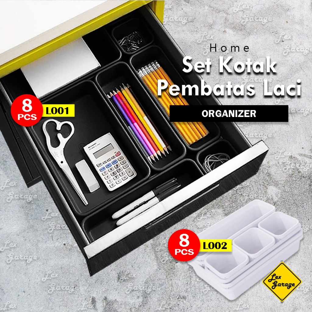 Jual Drawer Organizer Laci Sekat Laci Kotak Penyimpanan Plastik ...