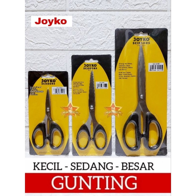 Jual GUNTING JOYKO ORIGINAL | SCISSORS | PEMOTONG KERTAS | ATK | JOYKO ...