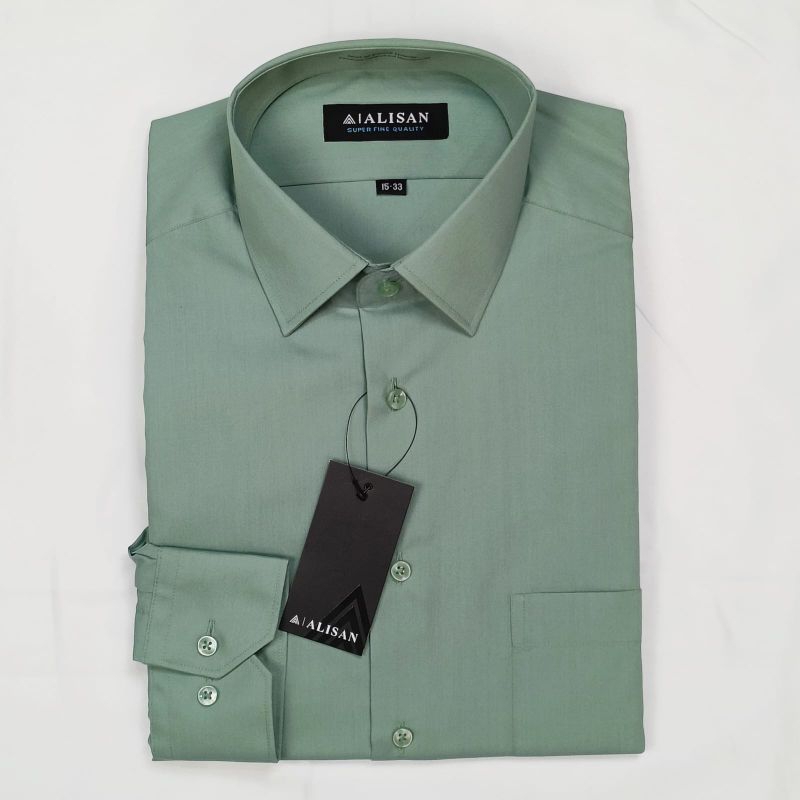 Jual Kemeja Alisan Hijau Sage Slimfit Exclusive Lengan Panjang | Shopee ...