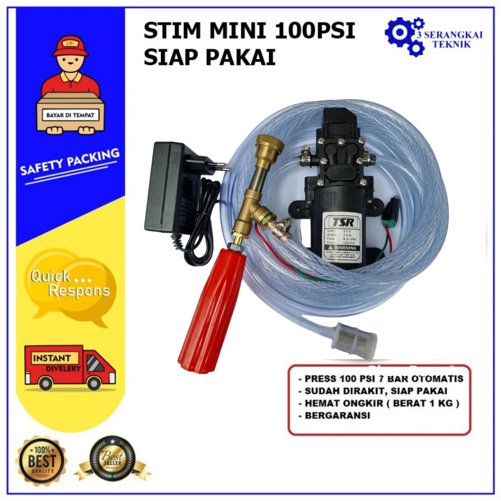 Jual Alat Cuci Stim Motor AC Mobil Mesin Steam Power Sprayer Portable ...