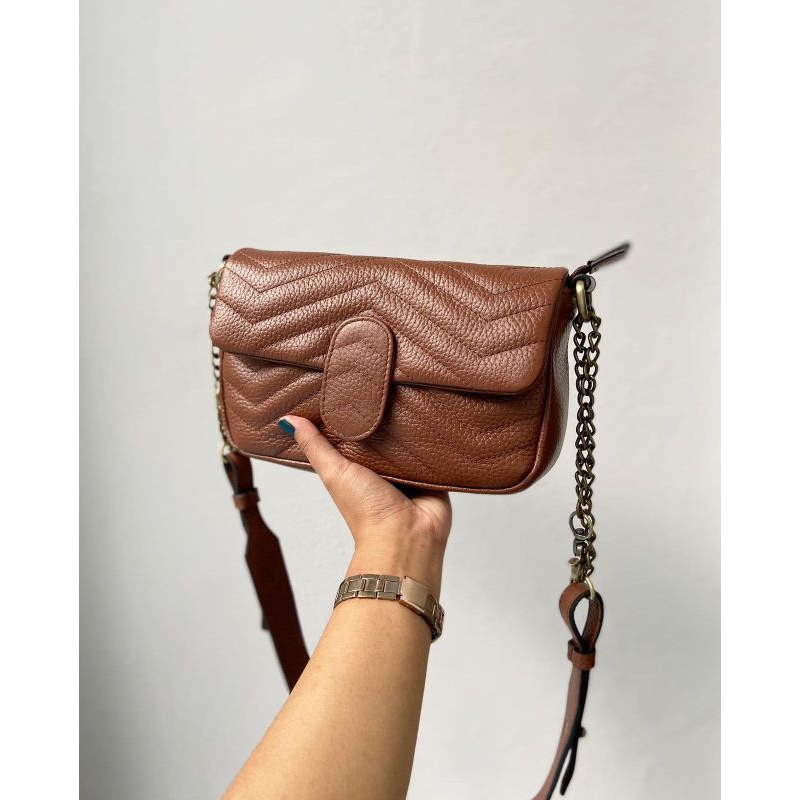 Jual Quilted Mini PA - 131 Tuton Caramel | Shopee Indonesia