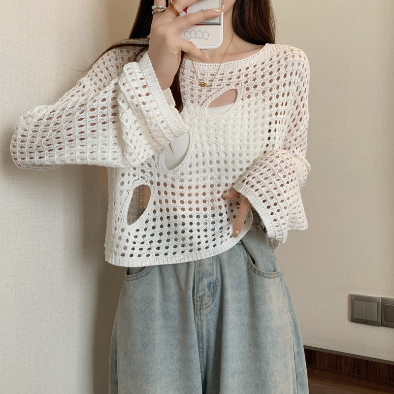 Jual ONEFASHIONMALL SL023 Outer Tunik Tanktop Rajut Knit Atasan Croptop ...