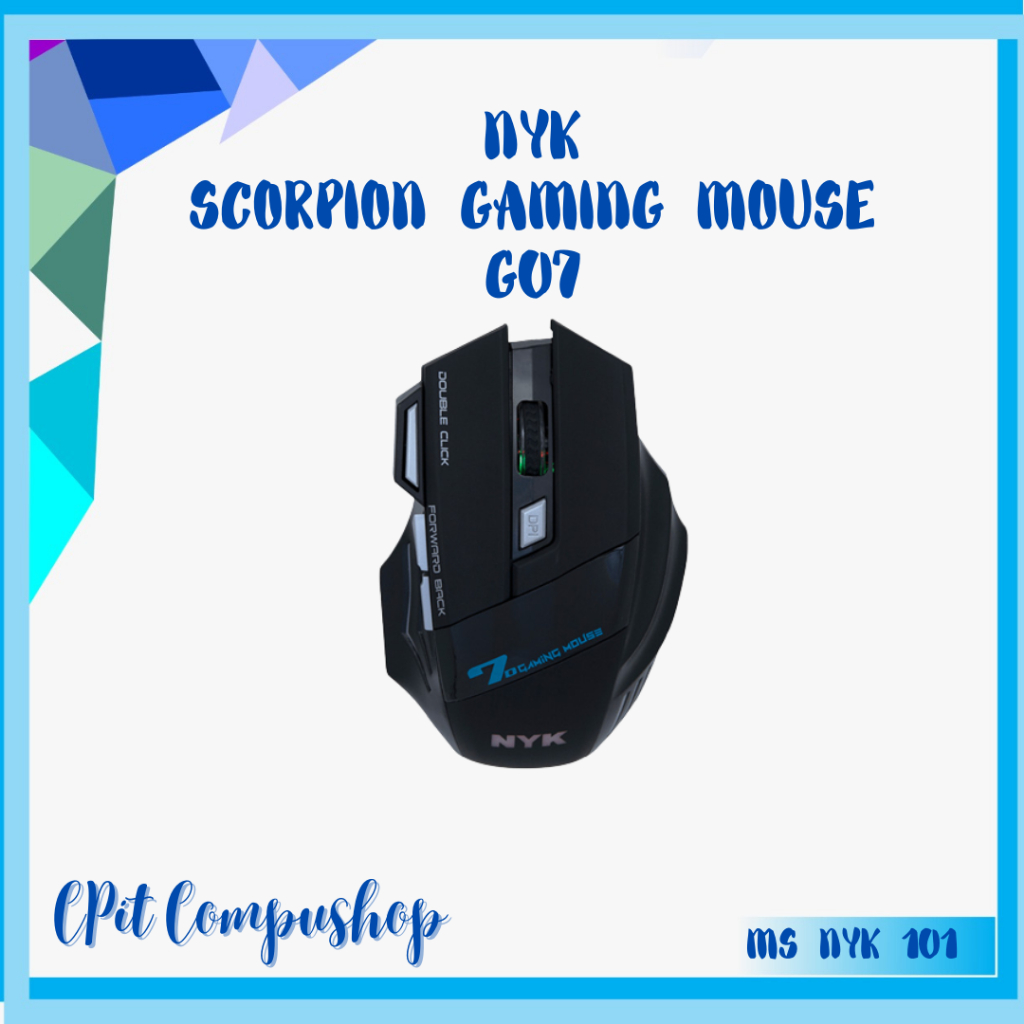 Jual Mouse NYK Nemesis G-07 G07 Double Click RGB - Gaming - Turbo Fire ...