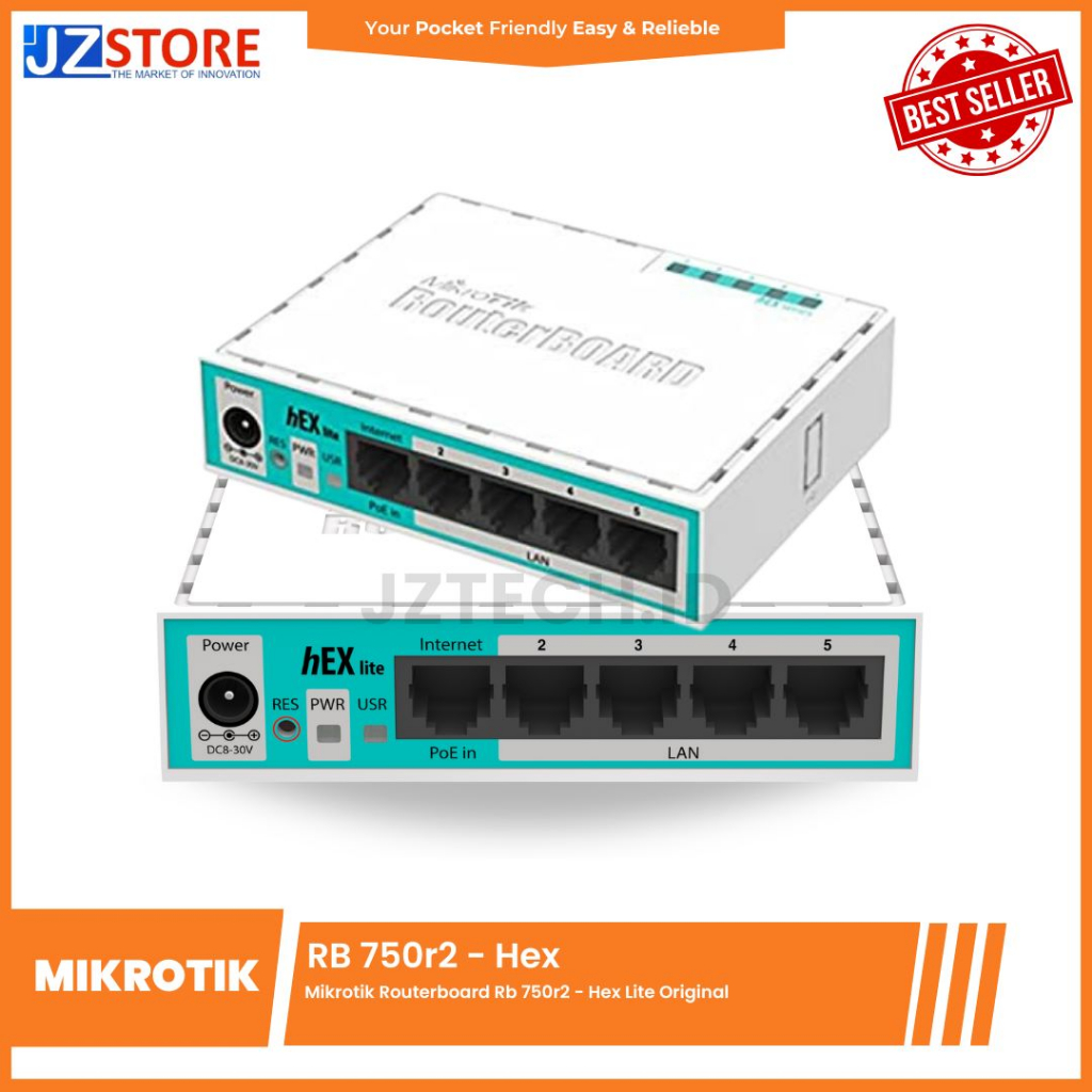 Jual Mikrotik Routerboard Rb 750r2 - Hex Lite Original | Shopee Indonesia
