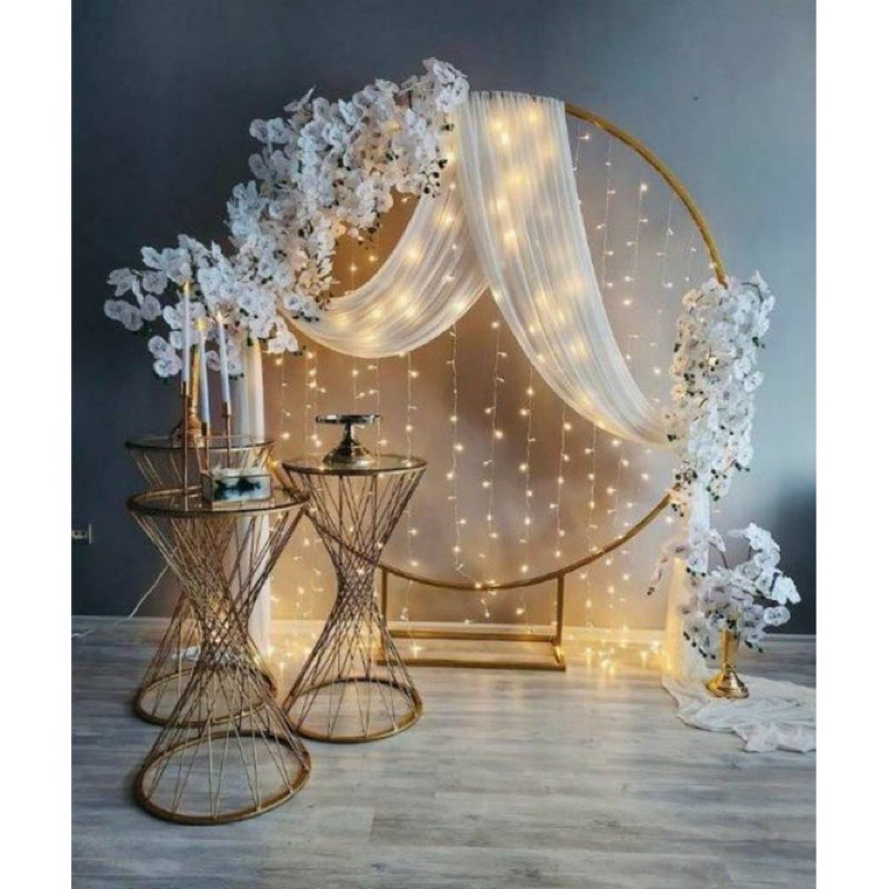 Jual BACKDROP LINGKARAN SISTEM BONGKAR PASANG READY STOCK | Shopee ...