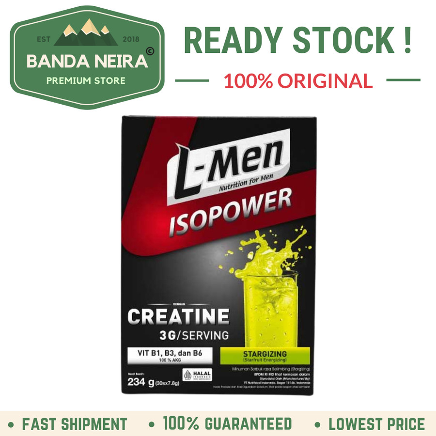 Jual L-MEN LMEN L MEN ISOPOWER ISO POWER STARGIZING Creatine | 30 ...