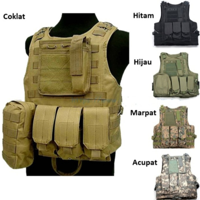 Jual Rompi Vest TActical Millitary Army Camo Import/ rompi/Vest ...