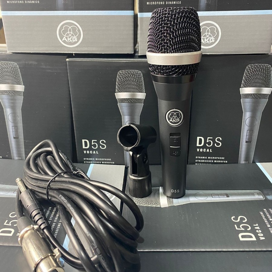 Jual Mic Kabel AKG D5 dengan Saklar / Switch on off (Grade A) | Shopee Indonesia