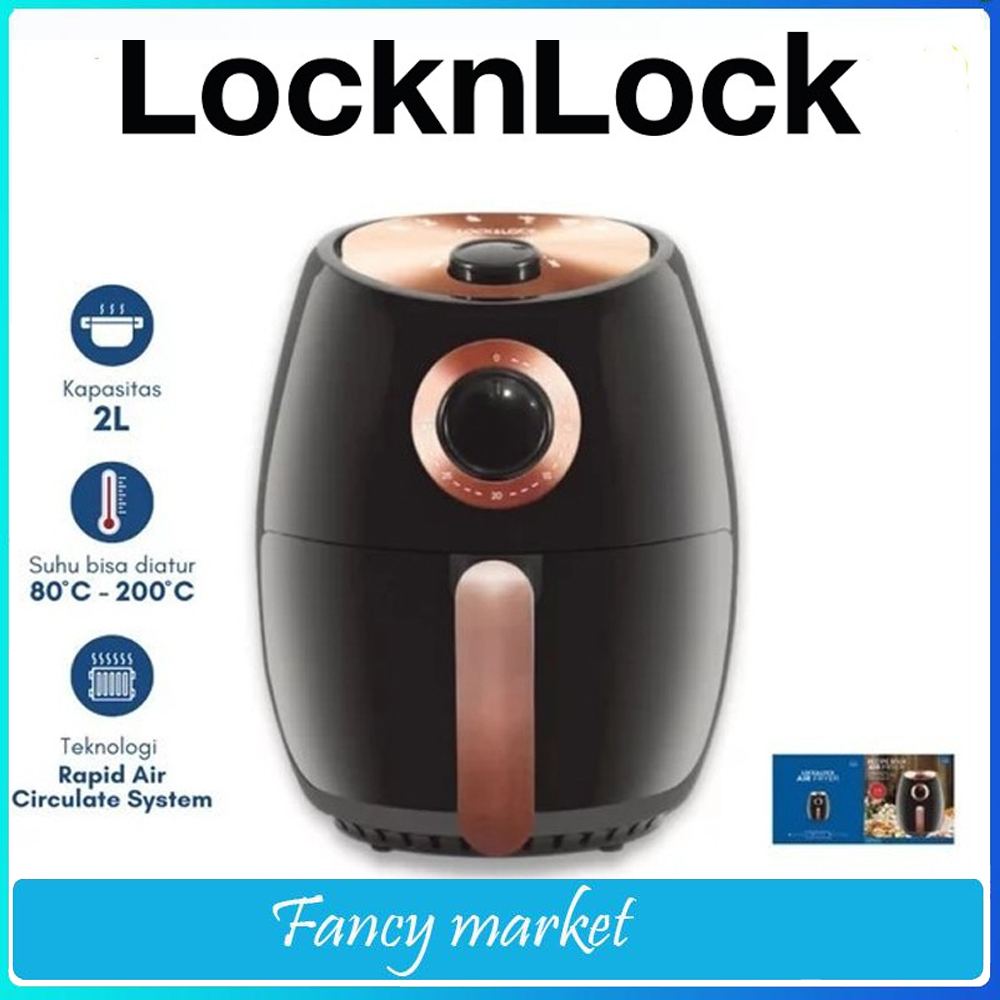 Jual AIR FRYER LockNLock/Lock N Lock/LOCK & LOCK EJF126BMNC - 2 Liter ...