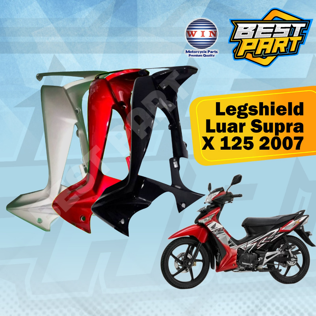 Jual Sayap Dek Legshield Luar Honda Supra X 125 Batman 2007 UP Hitam ...
