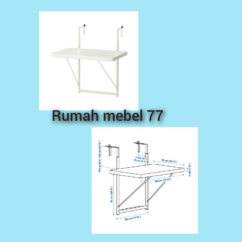 Jual TORPARO meja balkon meja teras luar ruang balcony table | Shopee ...