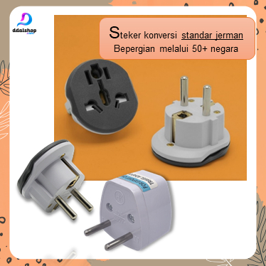 Jual Colokan Listrik 3 Lubang Over Steker Adapter Konverter Travel US ...