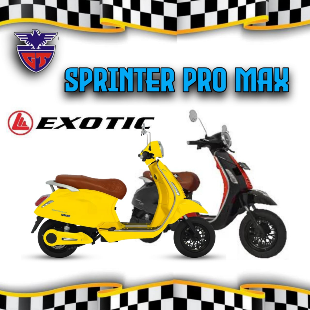 Jual SEPEDA MOTOR LISTRIK EXOTIC SPRINTER PRO MAX 1200WATT | Shopee ...