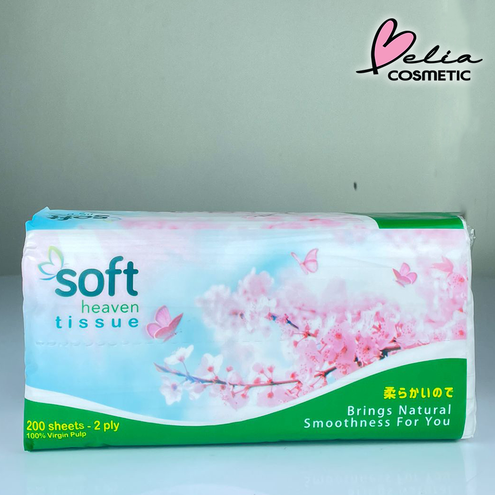 Jual BELIA SOFT Heaven Tissue | 200 Sheets - 2 ply | Tisu wajah | tisu ...