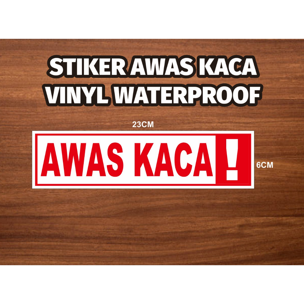 Jual stiker awas kaca - stiker sign himbauan - stiker himbauan awas ...
