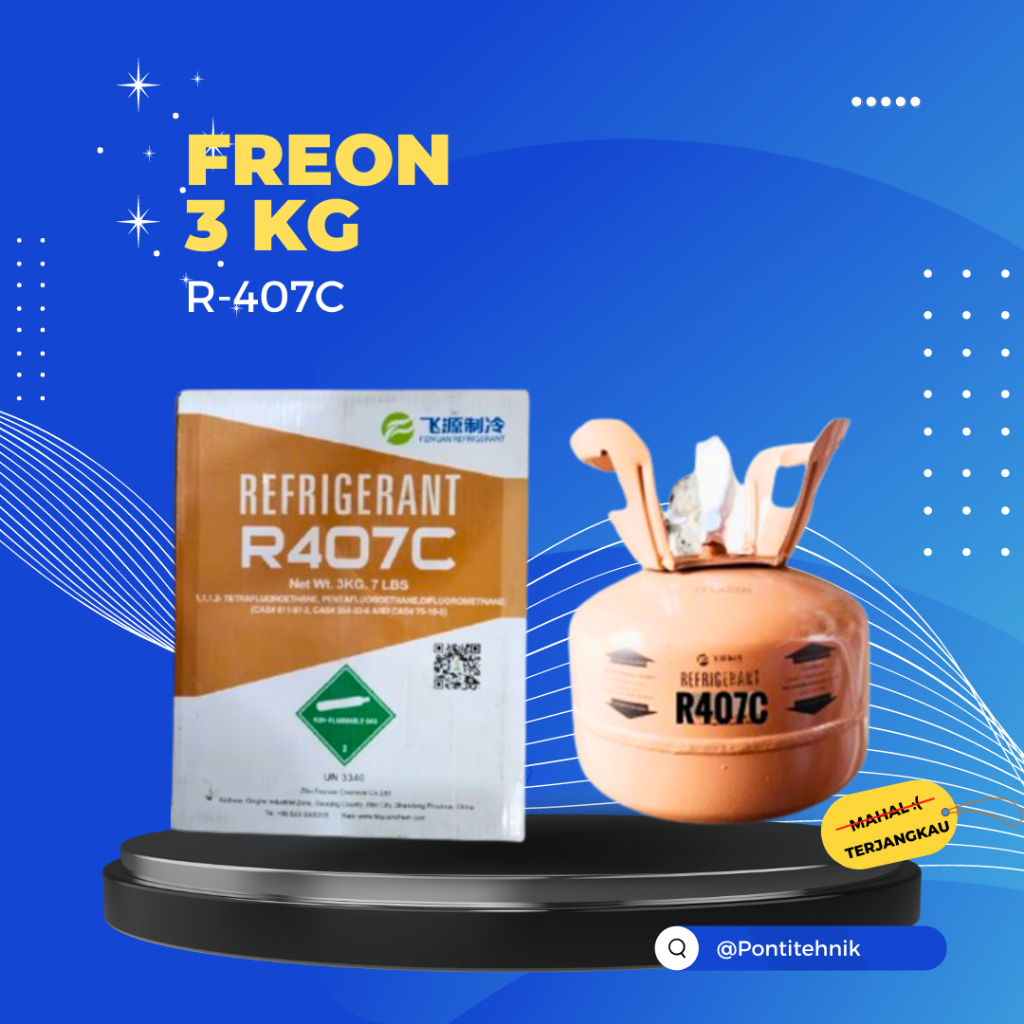 Jual FREON REFRIGERANT R-407C TABUNG MINI 3 KG | Shopee Indonesia