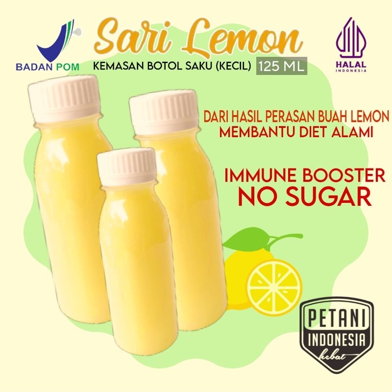 Jual [NEW PRODUCT]SARI LEMON BOTOL SAKU KECIL 125 ML, UNTUK DIET DAN ...