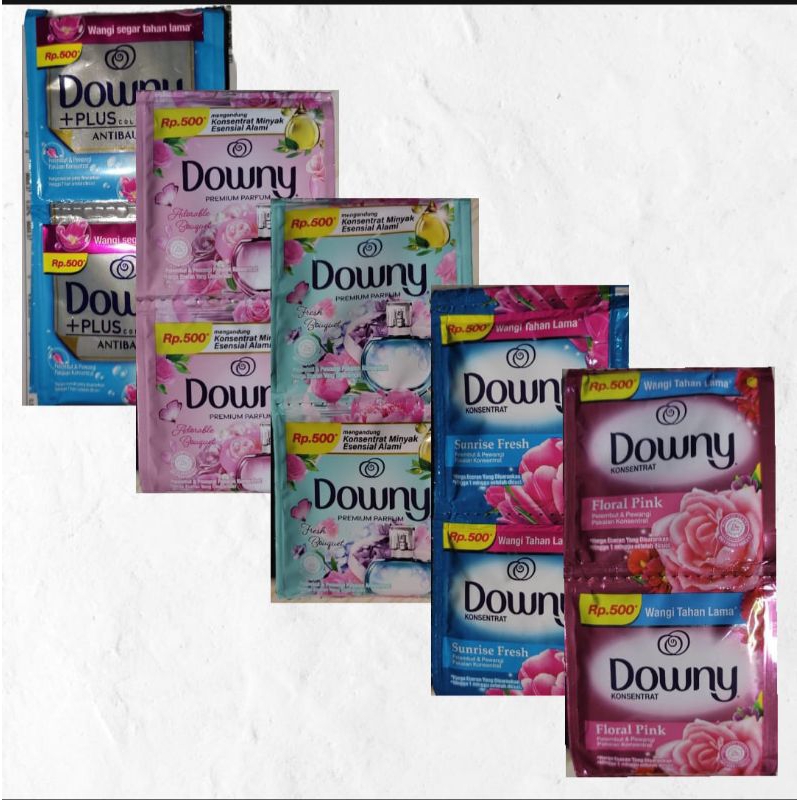 Jual Downy Sachet 500 10ml Pewangi Pakaian (1 Renceng isi 12 Sachet ...