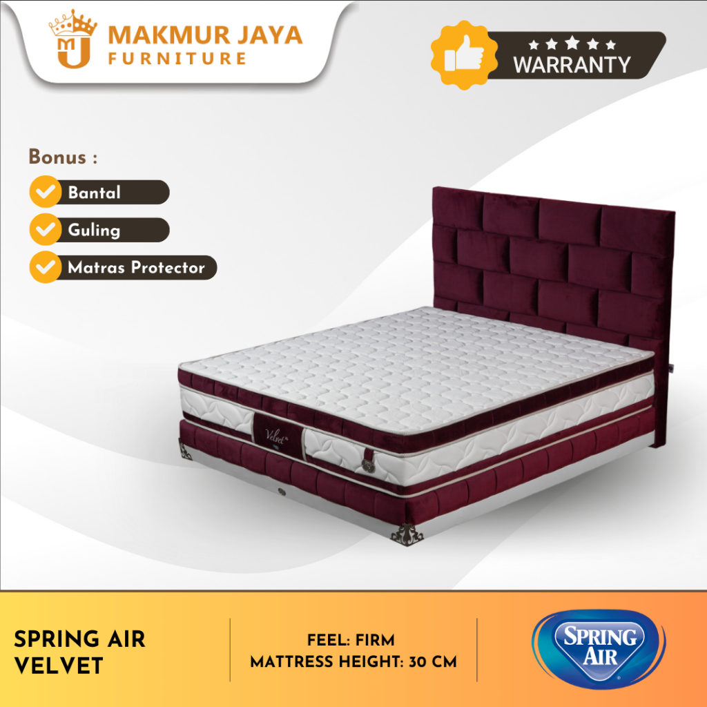 Jual KASUR SPRING AIR VELVET | SPRINGBED | Shopee Indonesia