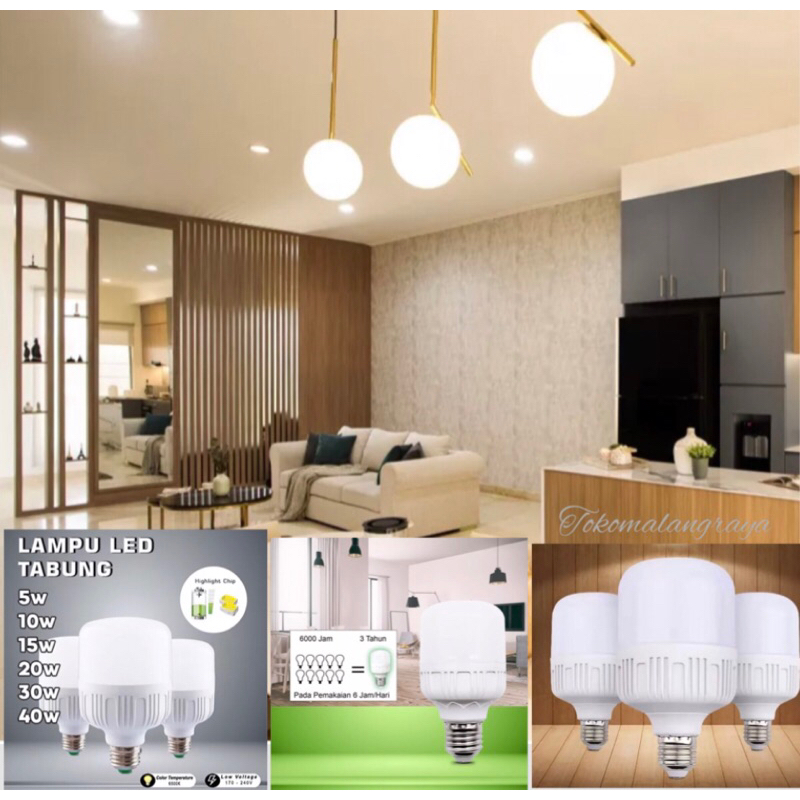 Jual lampu led murah/lampu led bohlam 5w 10w 15w 20w | Shopee Indonesia