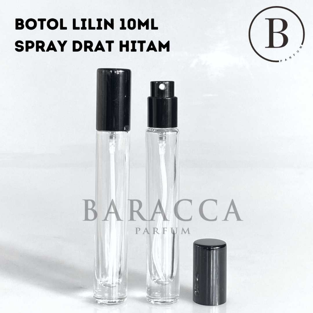 Jual Botol Parfum Spray Kaca Hitam 10ML - Botol Spray Kaca 10ML - Botol ...