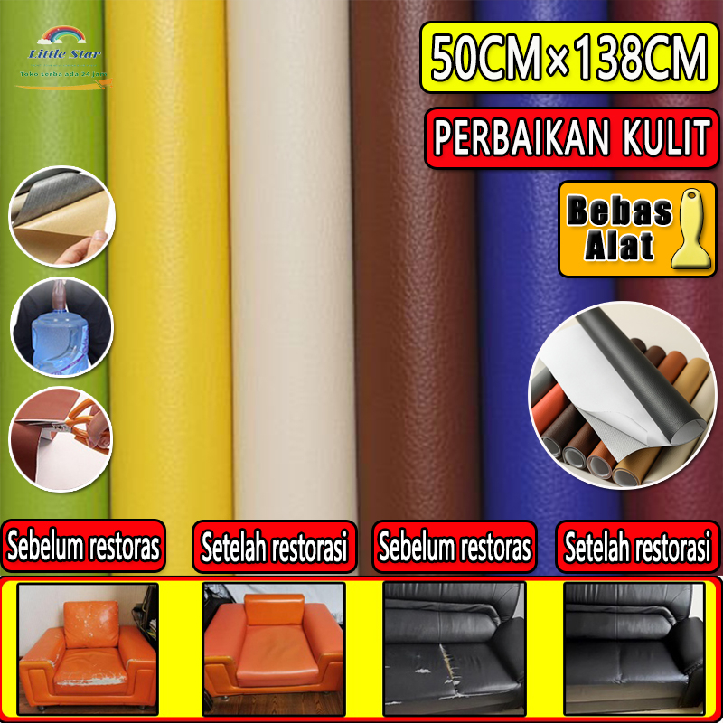 Jual 【siap di kirim kan】Lem impor yang kuat 50cm*138cm Sticker Kulit ...