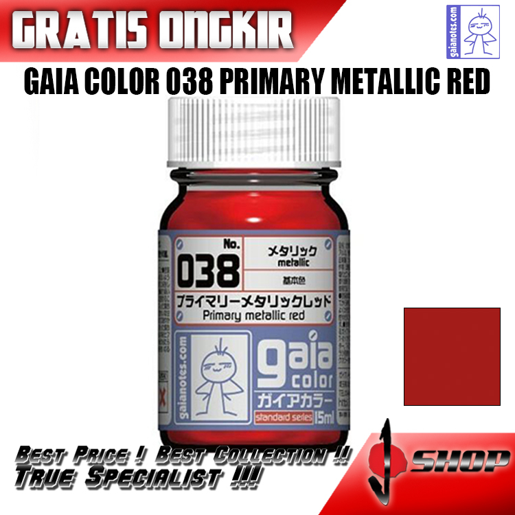 Jual GAIA COLOR 038 PRIMARY METALLIC RED | Shopee Indonesia