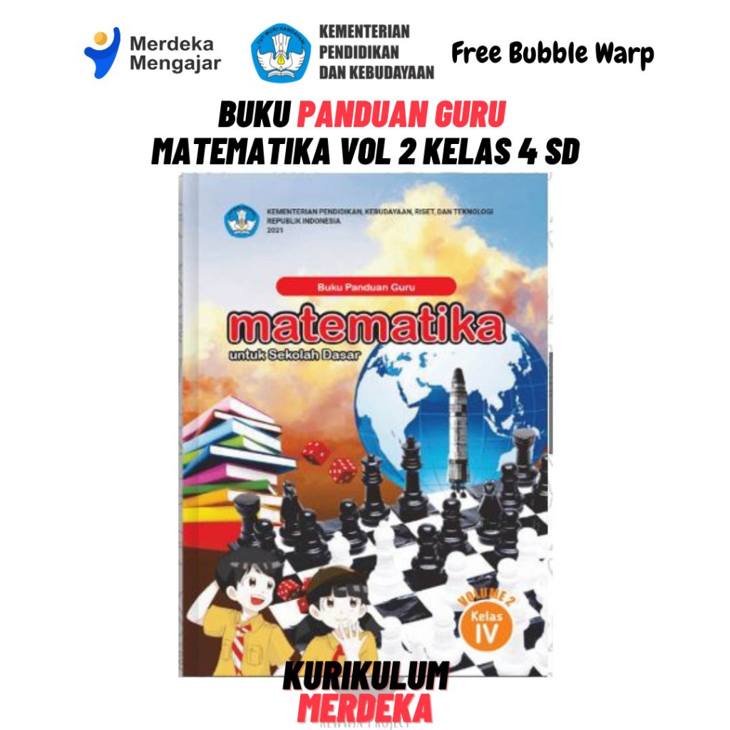 Jual Buku Panduan Guru MATEMATIKA Vol 2 Kelas 4 SD Kurikulum Merdeka | Shopee Indonesia