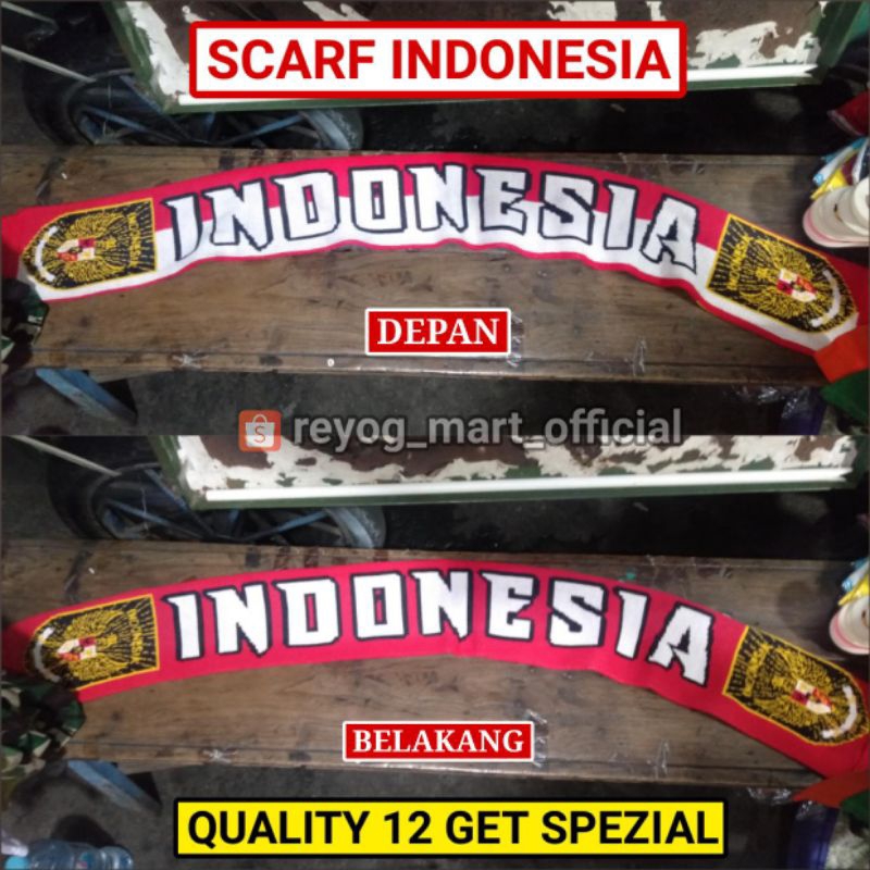 Jual SCARF TIMNAS INDONESIA SPEZIAL 12 GET PREMIUM SYAL FORZA GARUDA ...