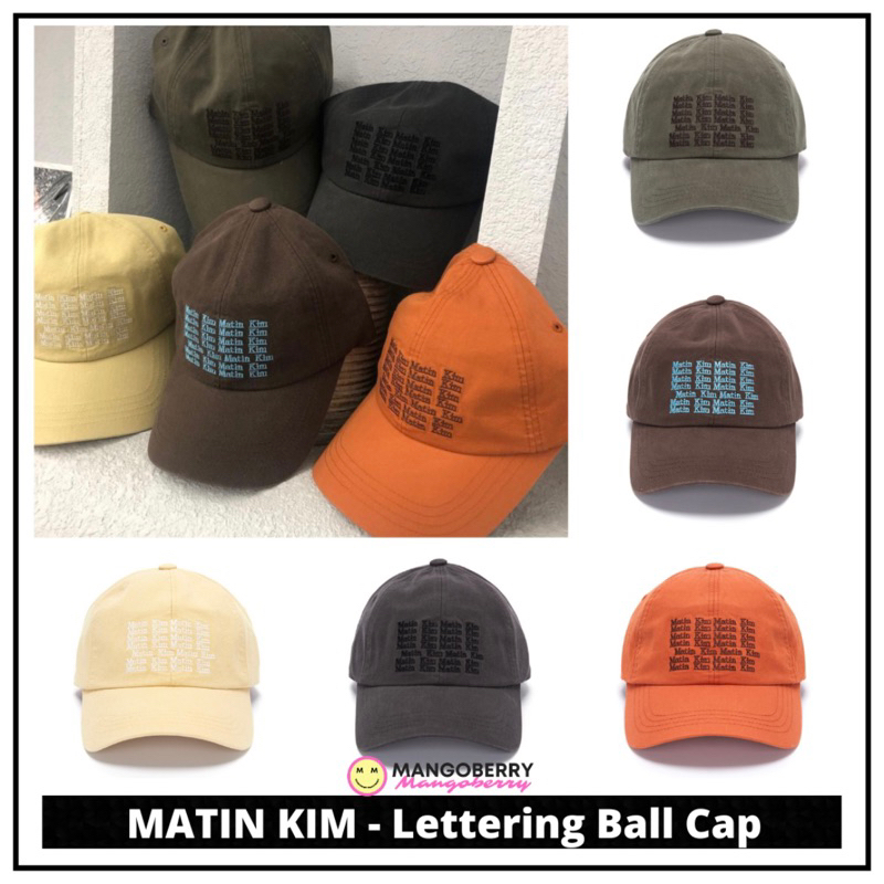 Jual MATIN KIM - Lettering Ball Cap | Shopee Indonesia