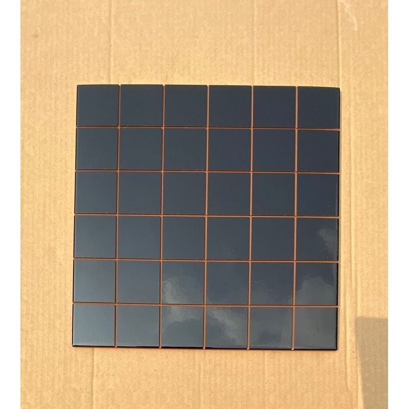 Jual Ellagress Mosaik Nat Palsu Precut Keramik 30x30 Hitam Glossy ...