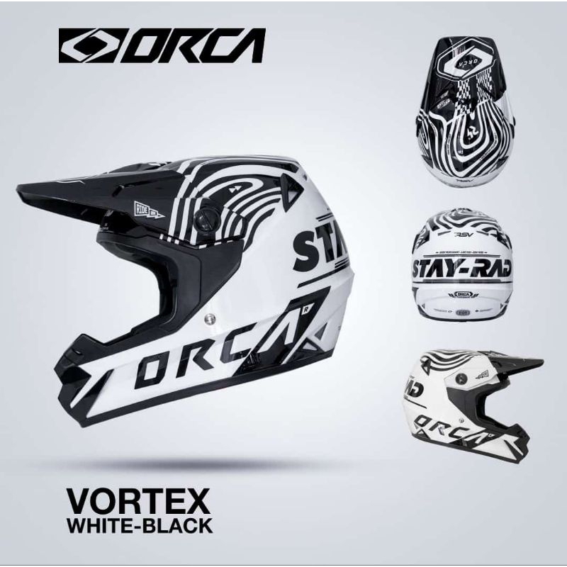 Jual HELM CROSS/SUPERMOTO RSV ORCA TH9 & VORTEX LIMITED EDITION | Shopee Indonesia