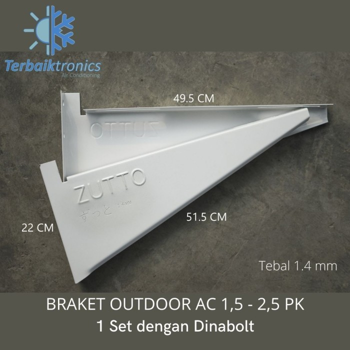 Jual Braket Siku Pangkon Outdoor AC 1,5 PK 2 PK | Shopee Indonesia