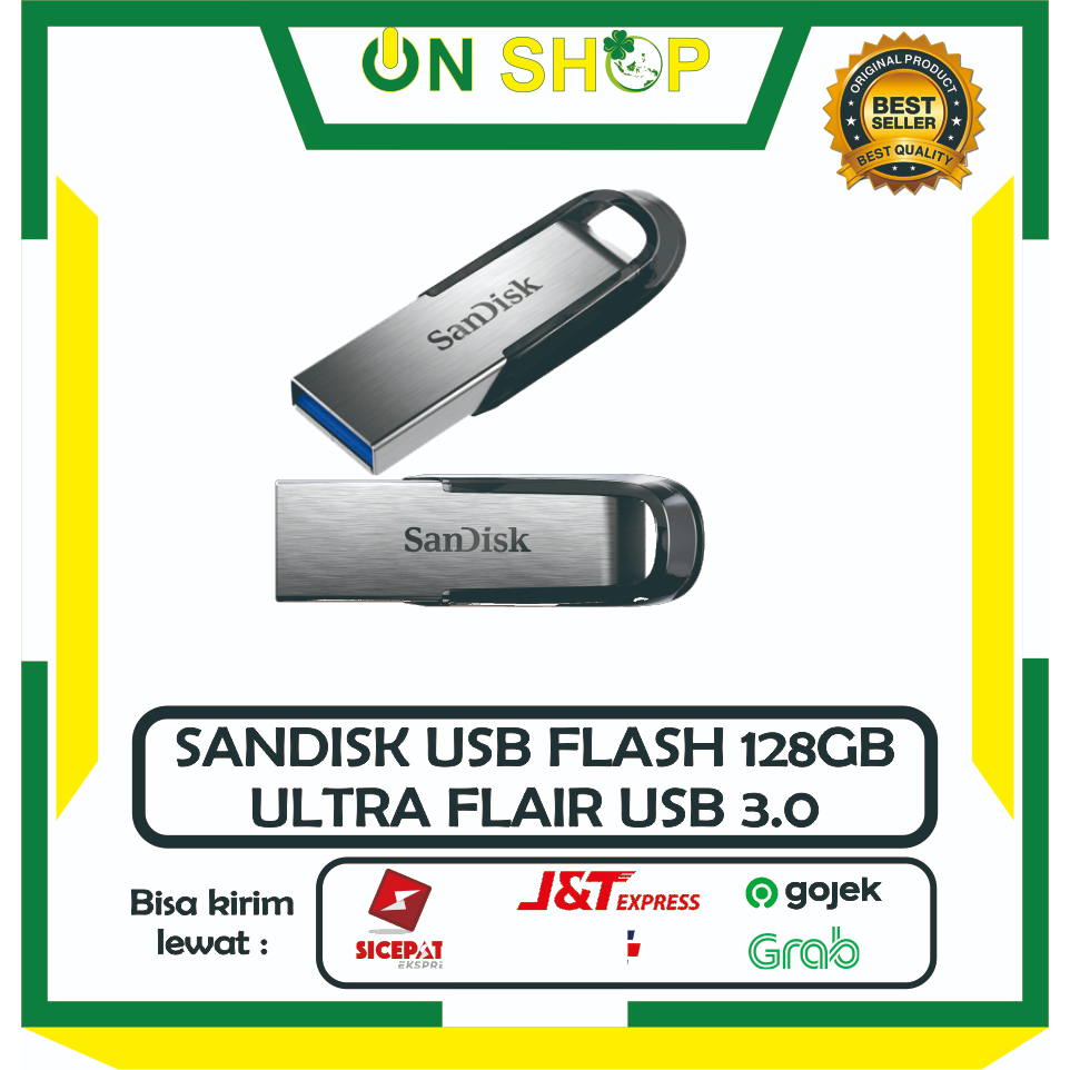 Jual SANDISK USB FLASH 128GB ULTRA FLAIR USB 3.0 /FLASHDISK 128 GB | Shopee Indonesia