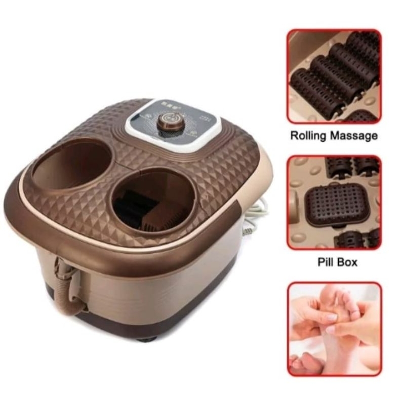 Jual Foot Spa Rendam Kaki Massager dengan Roller Bubbler Refleksi Kaki ...