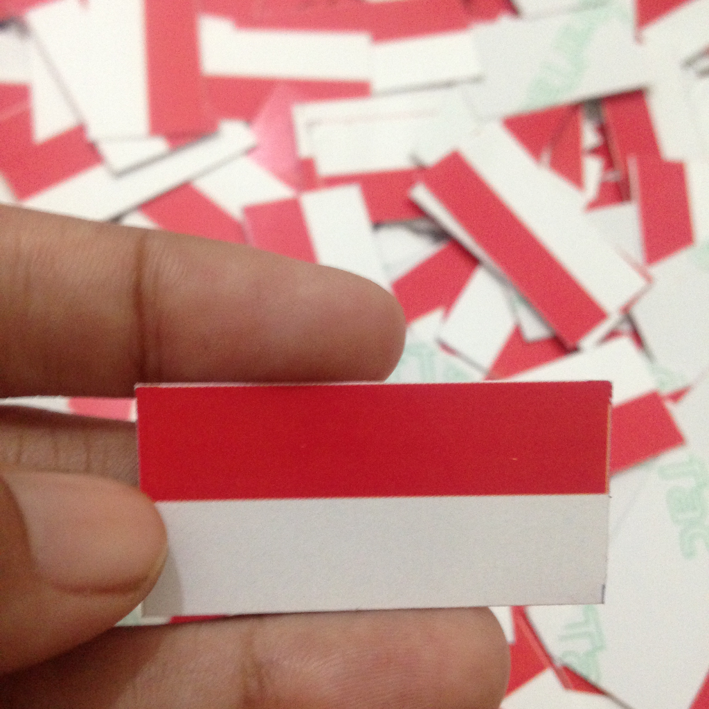 Jual ISI 10 Stiker bendera 4x2cm | Stiker Merah Putih | stiker ...