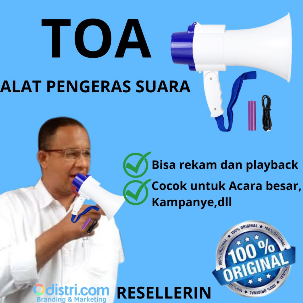 Jual Megaphones Portable Alat Bantu Pengeras Suara Portable TOA Terbaik ...
