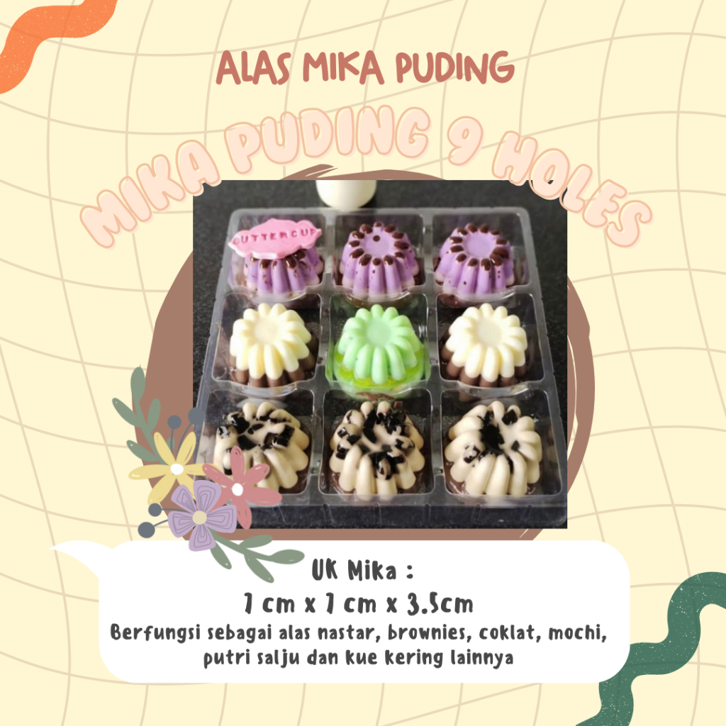 Jual Min (10PCS) TRAY MIKA 9 HOLES / ALAS KUE / TATAKAN KUE / TEMPAT ...