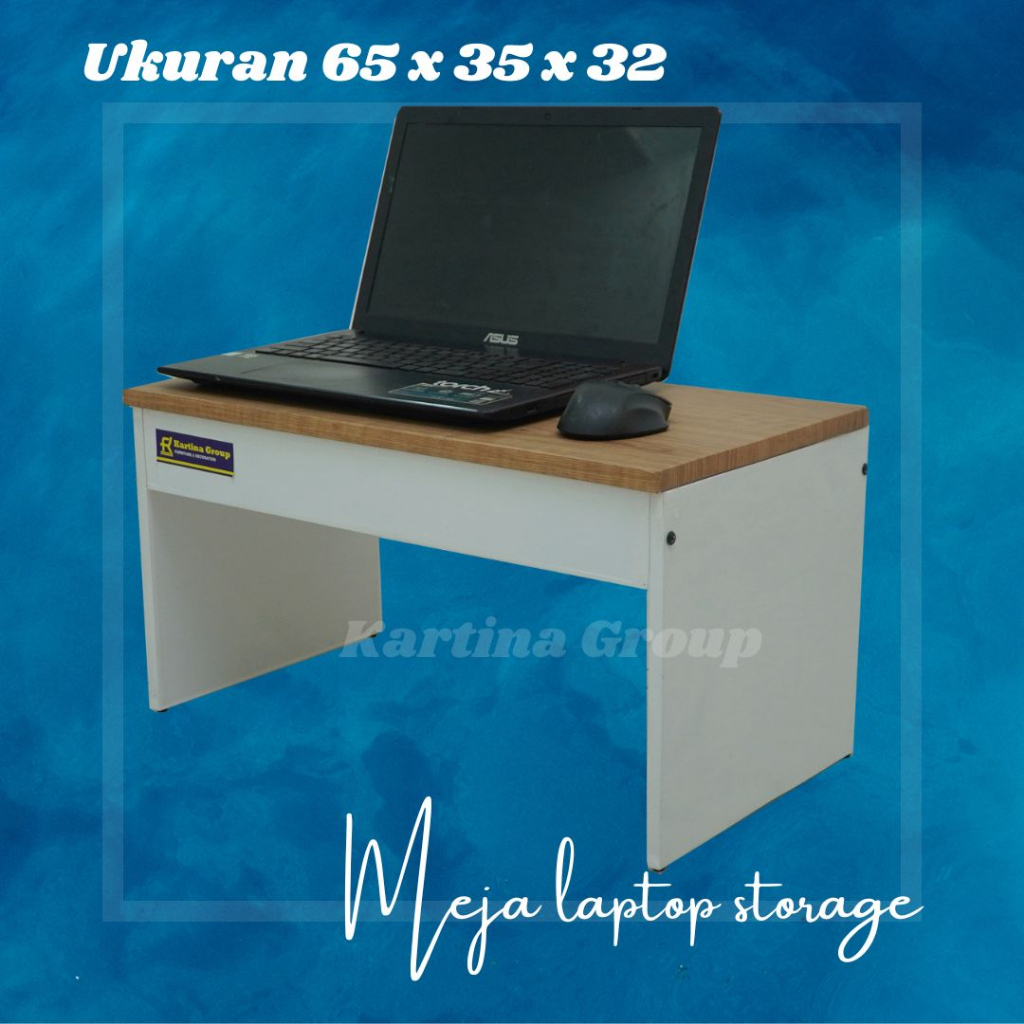Jual Meja Laptop storage Ukuran 65x35x32 minimalis modern masa kini ...