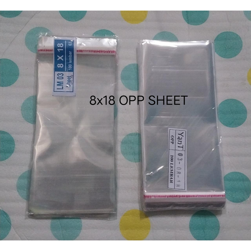 Jual Plastik OPP selembar- one sheet risol dadar gulung 7x18 8x18 9x20 isi 100 lembar plastik ...
