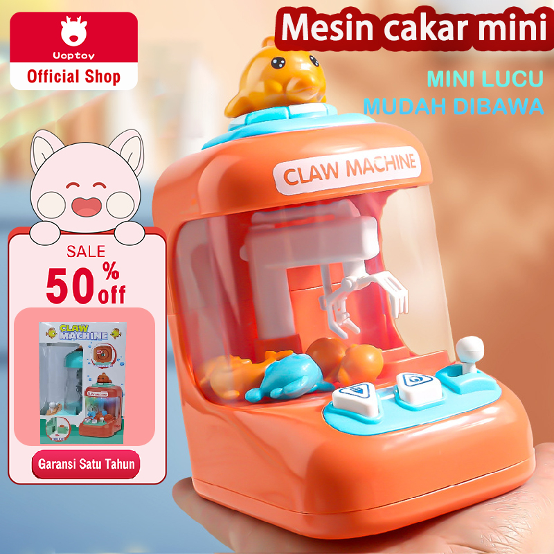 Jual Uoptoy Mainan Claw Game Mini /Mainan Interaktif Mesin Capit Bola ...