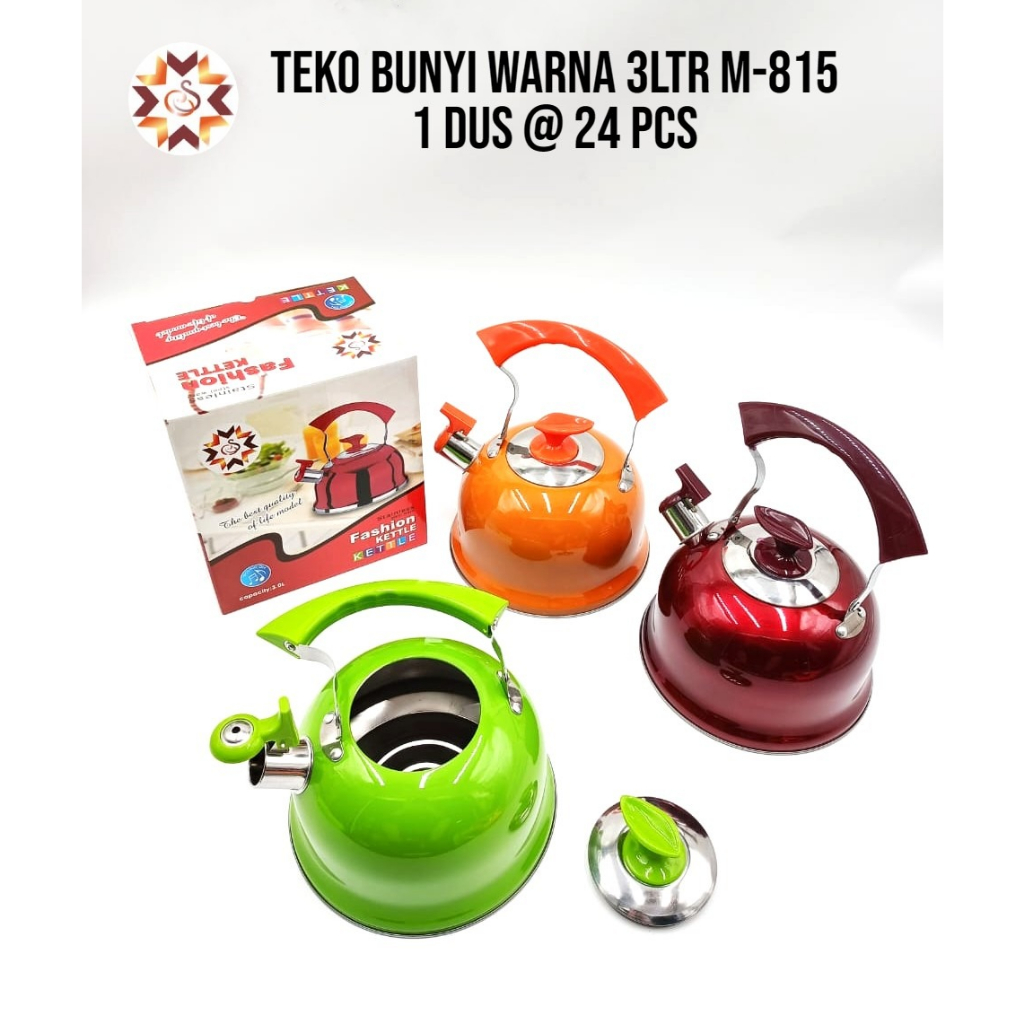 Jual Teko Bunyi / Teko Siul / Ketel / Teko 3 Liter Stainless Steel Murah Meriah Whistling Kettle ...