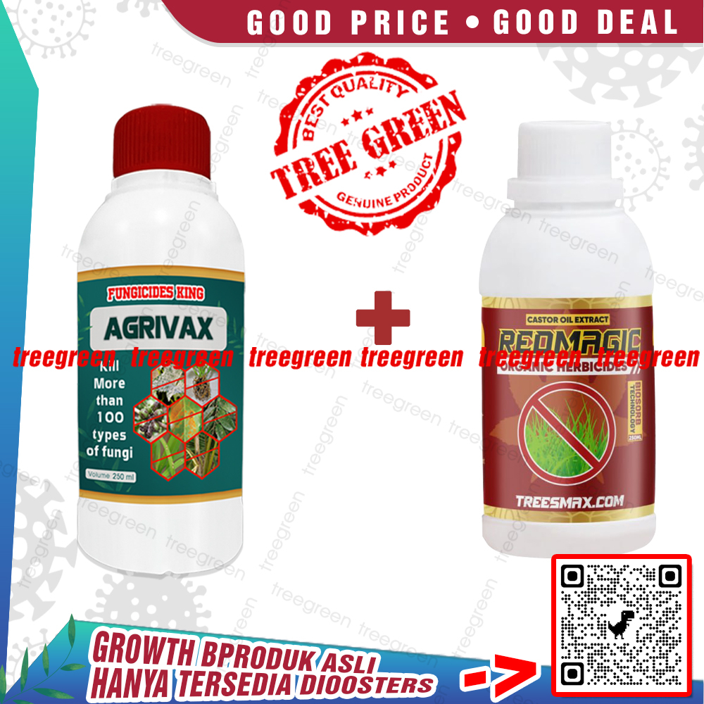 Jual [COMBO 2] Fungicides Agrivax + Racun Herba Organik: Sokong ...