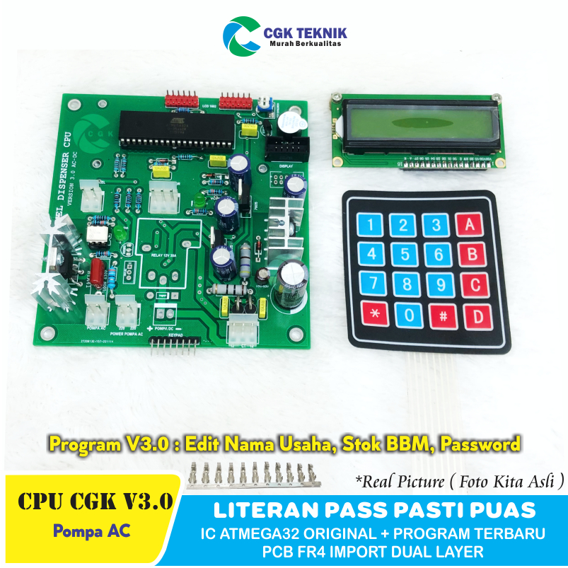 Jual CGK TEKNIK - CPU PERTAMINI POM MINI CGK 3.0 POMPA AC + KEYPAD MEMBRAN + LCD 1602 | Shopee ...
