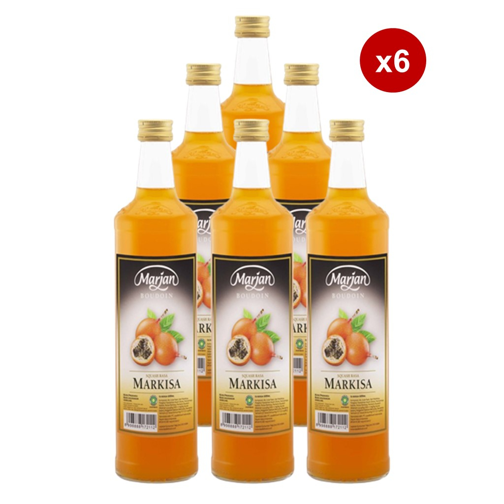 Jual Marjan Boudoin Syrup Markisa 460ml x6 | Shopee Indonesia