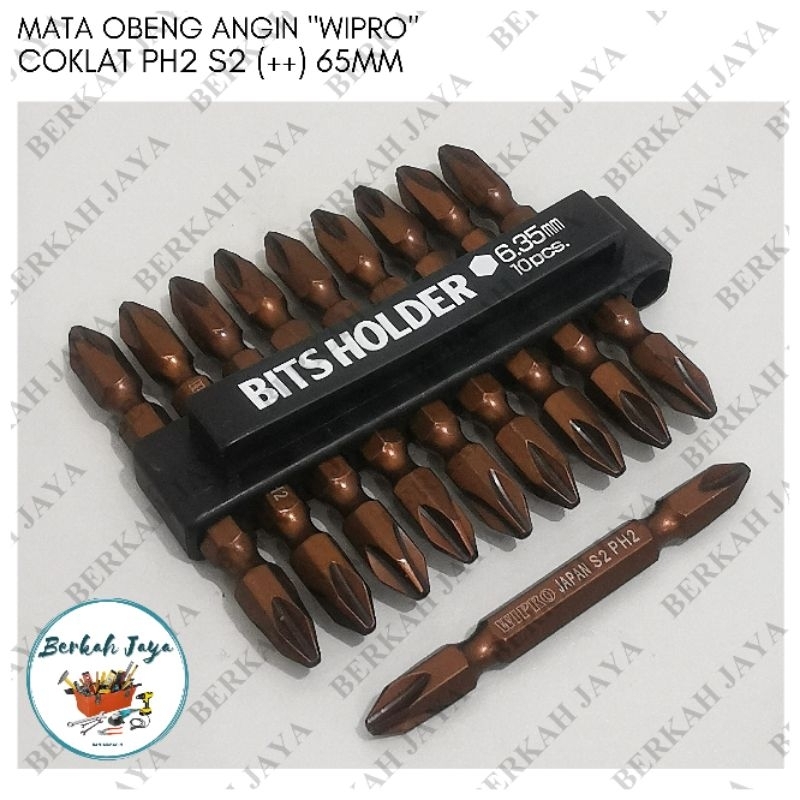 Jual WIPRO Mata Obeng Angin PH2 S2 x 65mm (++) Plus Screwdriver ...