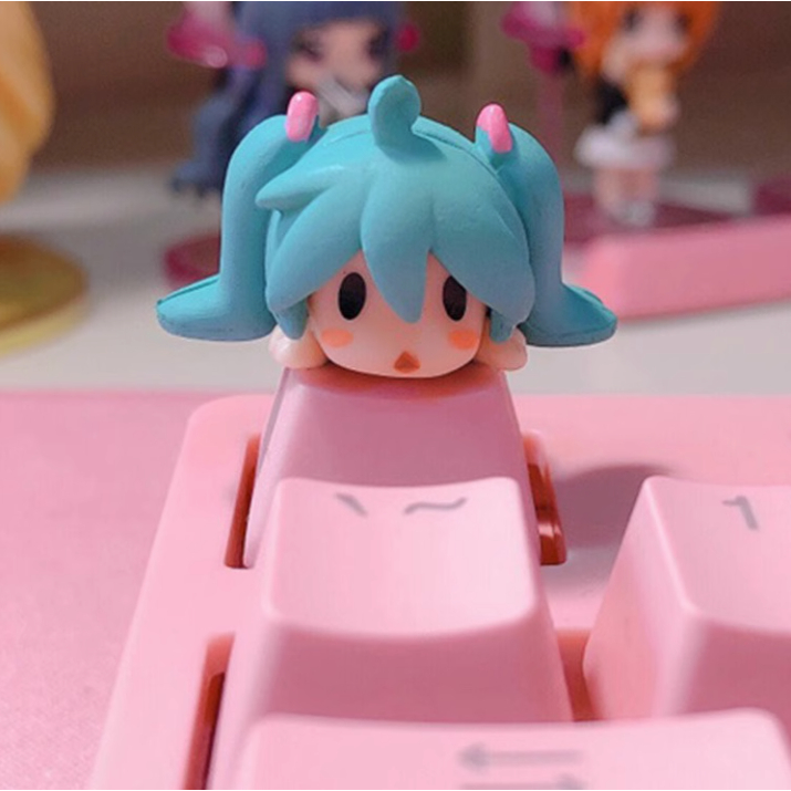 Jual Hatsune Miku Mechanical Keyboard ; Artisan custom keyboard mekanik ...